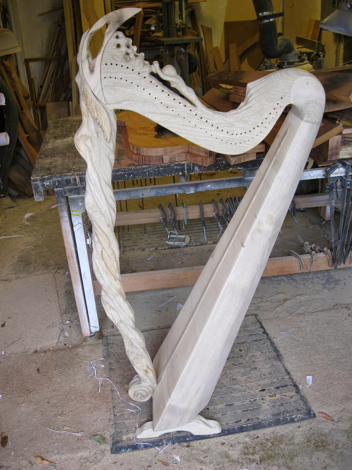 The Custom Harp builder, Glenn J. Hill of Mountain Glen Harps: October 2014