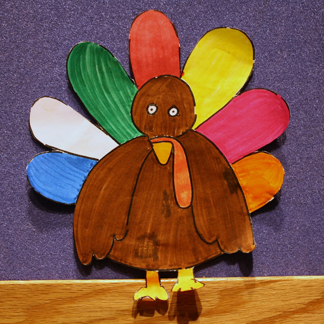 putting smiles on faces :): flannel friday: tom turkey's colorful tail ...
