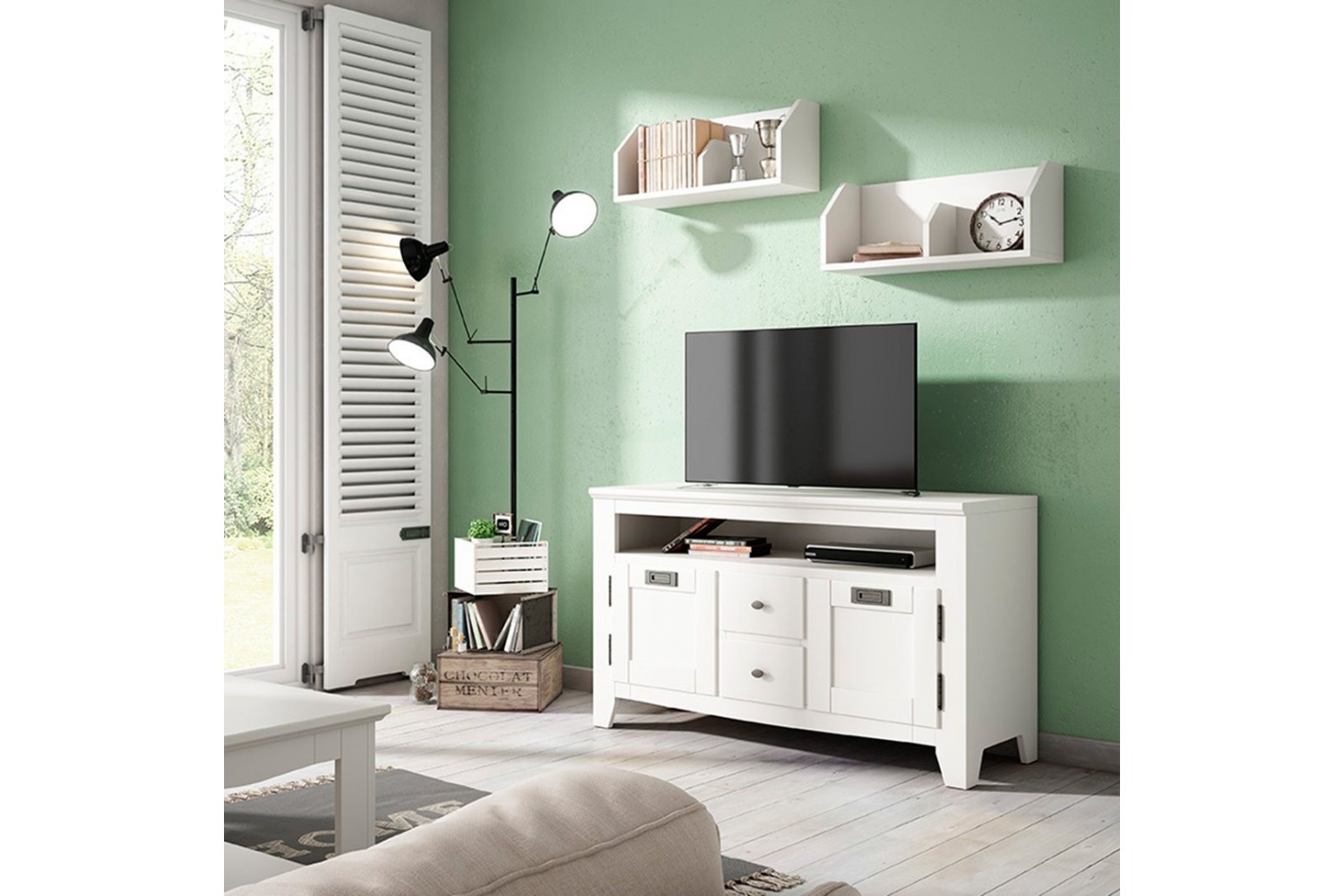 Ideas para decorar el Salón: Muebles blancos de estilo colonial para ...