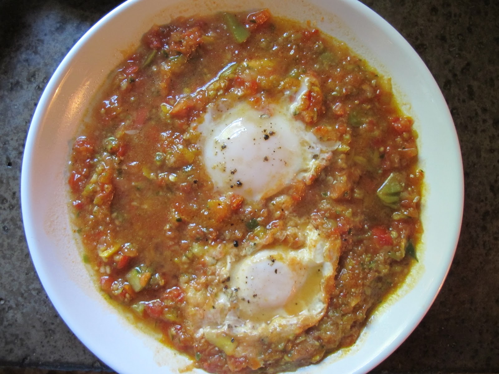Dinner Place: Gazpacho-Poached Eggs