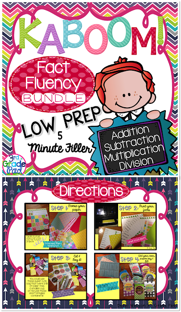 Multiplication Fluency Game: Kaboom! - 3rd Grade Pad