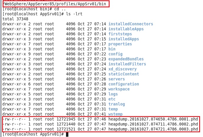 Ibm Websphere Application Server Websphere Middleware Admin How To Generate The Heap Dump In