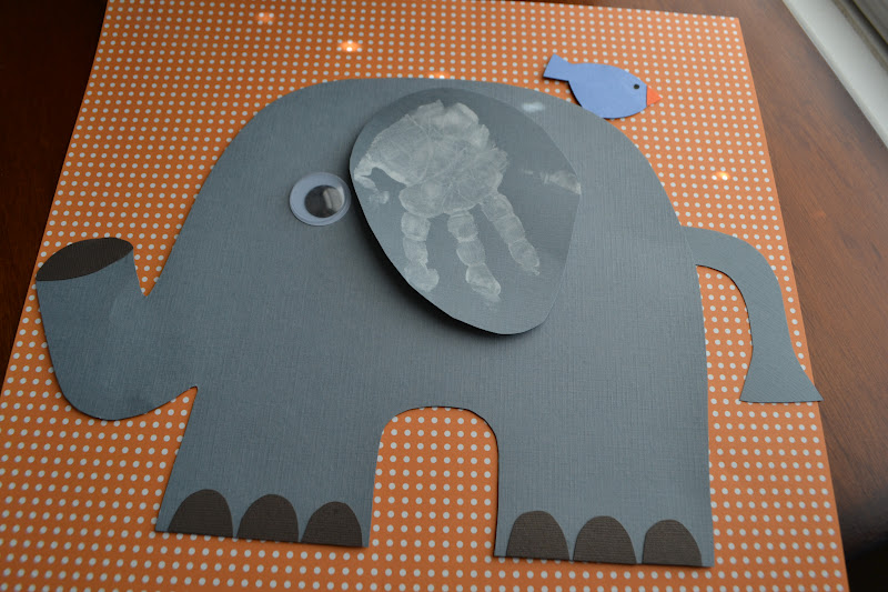 Grether =: Elephant Handprint Craft.