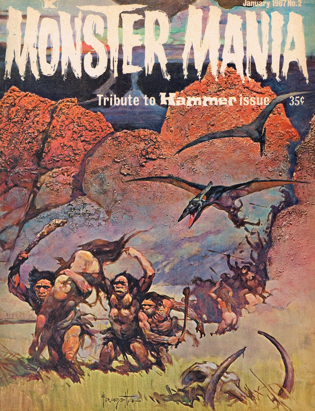 Cap'n's Comics: Monster Mania #2 Cover by Frank Frazetta