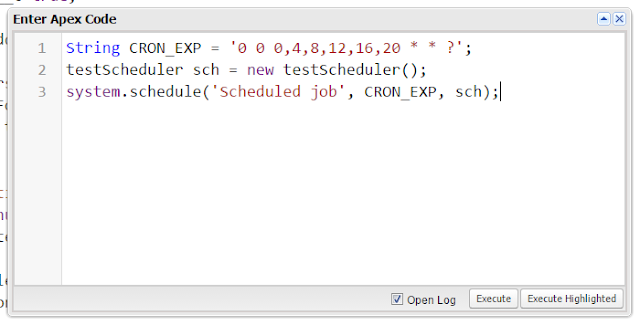 How to schedule batch class after every 4 hours in a day | Cloud Help ☁