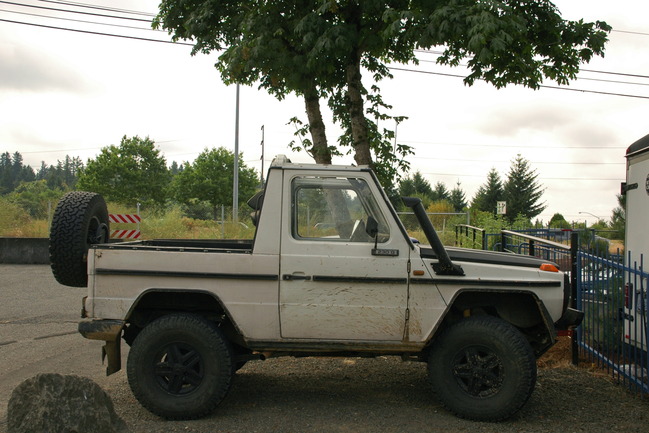 OLD PARKED CARS.: 1980 Mercedes-Benz 230G.