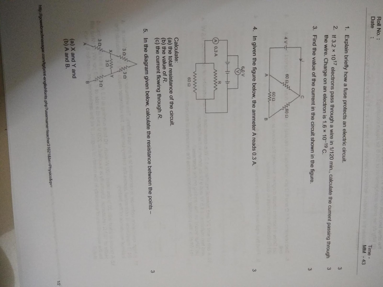 APS, Golconda | Priyanka Gupta: CLASS 10 / PRACTICE WORKSHEET / ELECTRICITY APS, Golconda | Priyanka Gupta: CLASS 10 / PRACTICE WORKSHEET / ELECTRICITY
