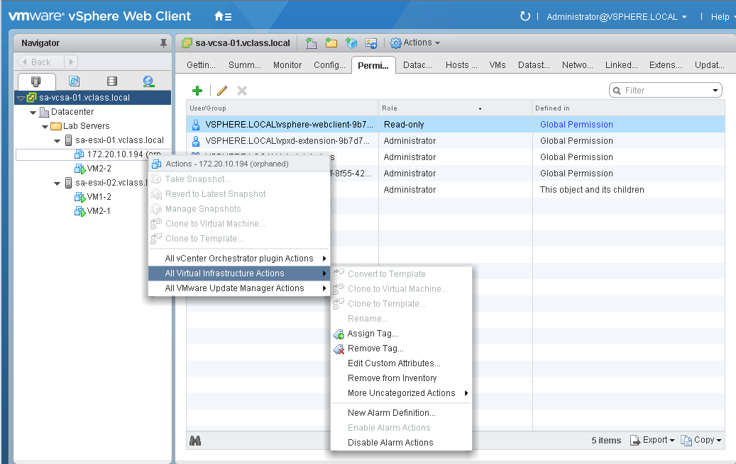 Bryan O'Connor Virtualisation and IT Blog: VM shows as orphaned in ...