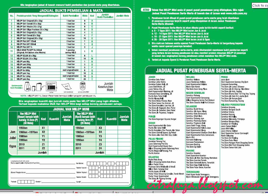 Thanks for visit: MILO Redemption