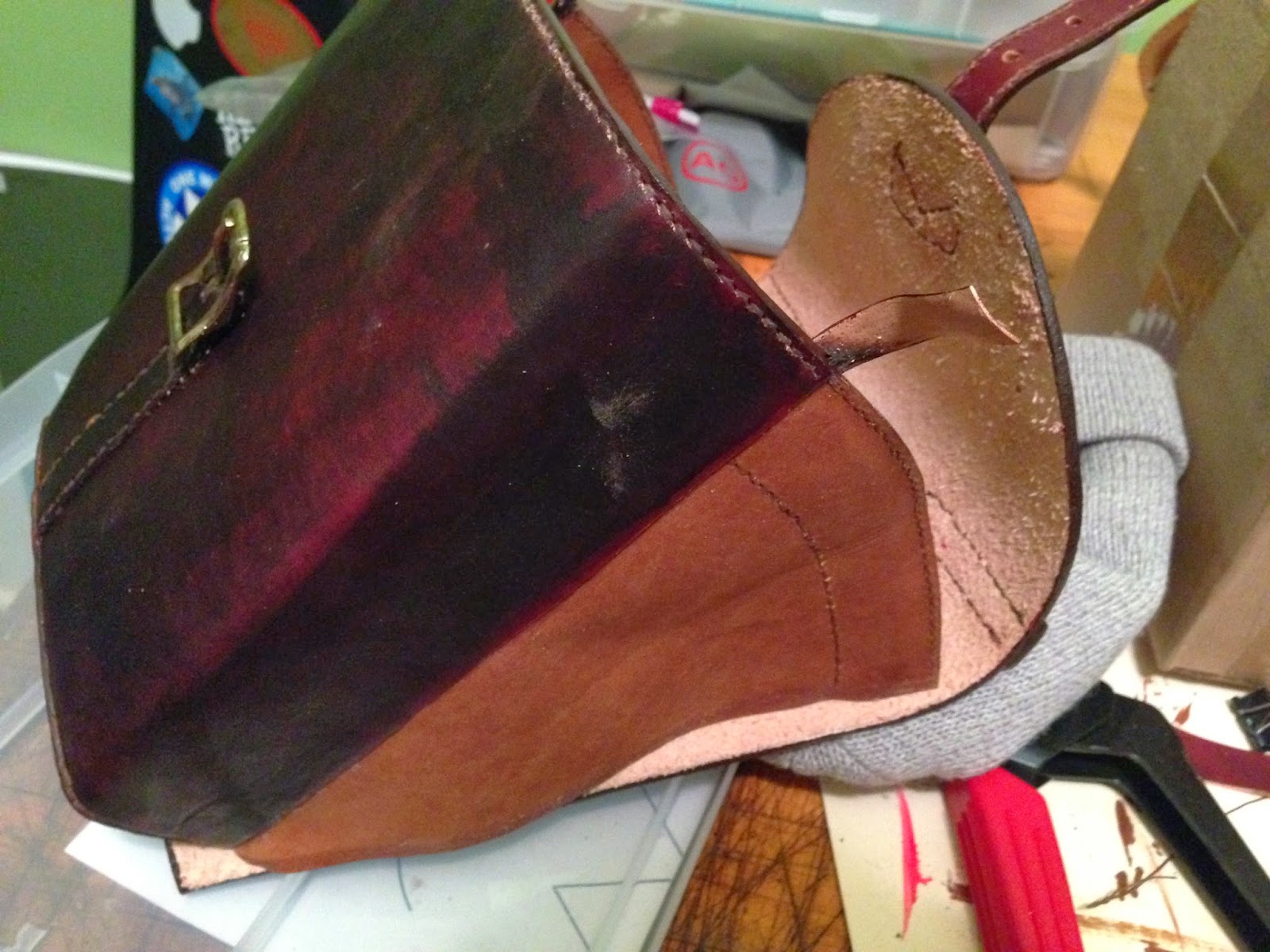 OPHILYA.: Handmade Leather side Pouch