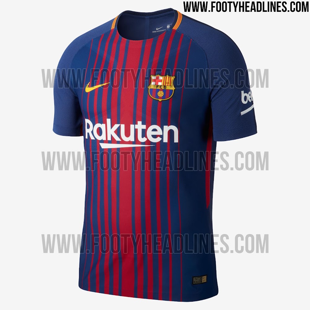 Barcelona 17-18 Home Kit Released - Footy Headlines