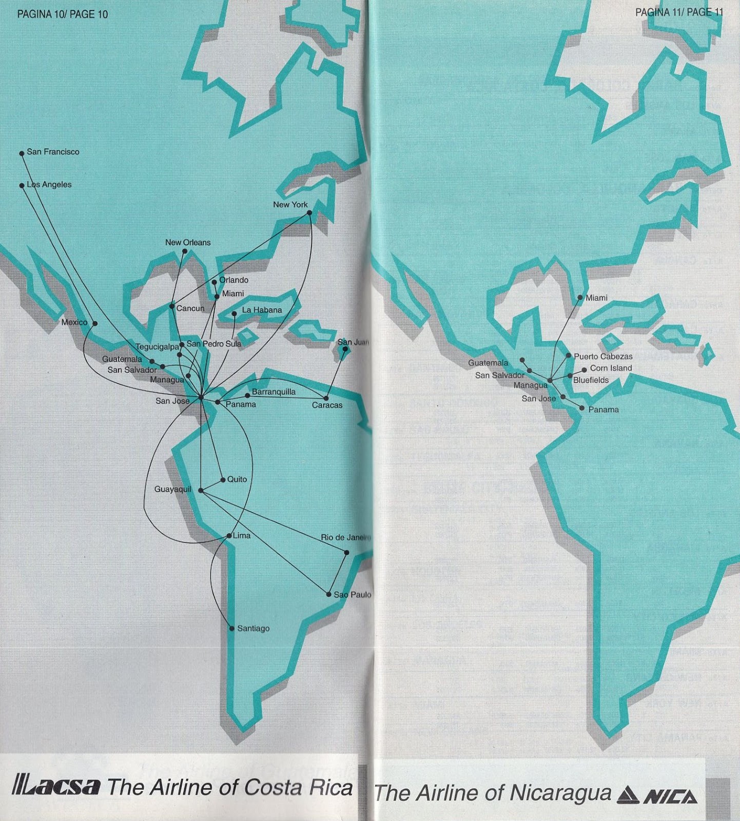 Airline memorabilia: Grupo TACA (1995/1996)