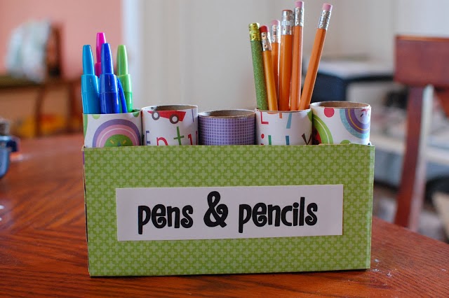 Viridorari: Recycling Projects: Pen & Pencil Organizer