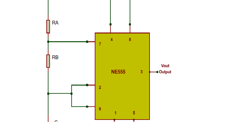Astable Multivibrator using 555 Timer IC