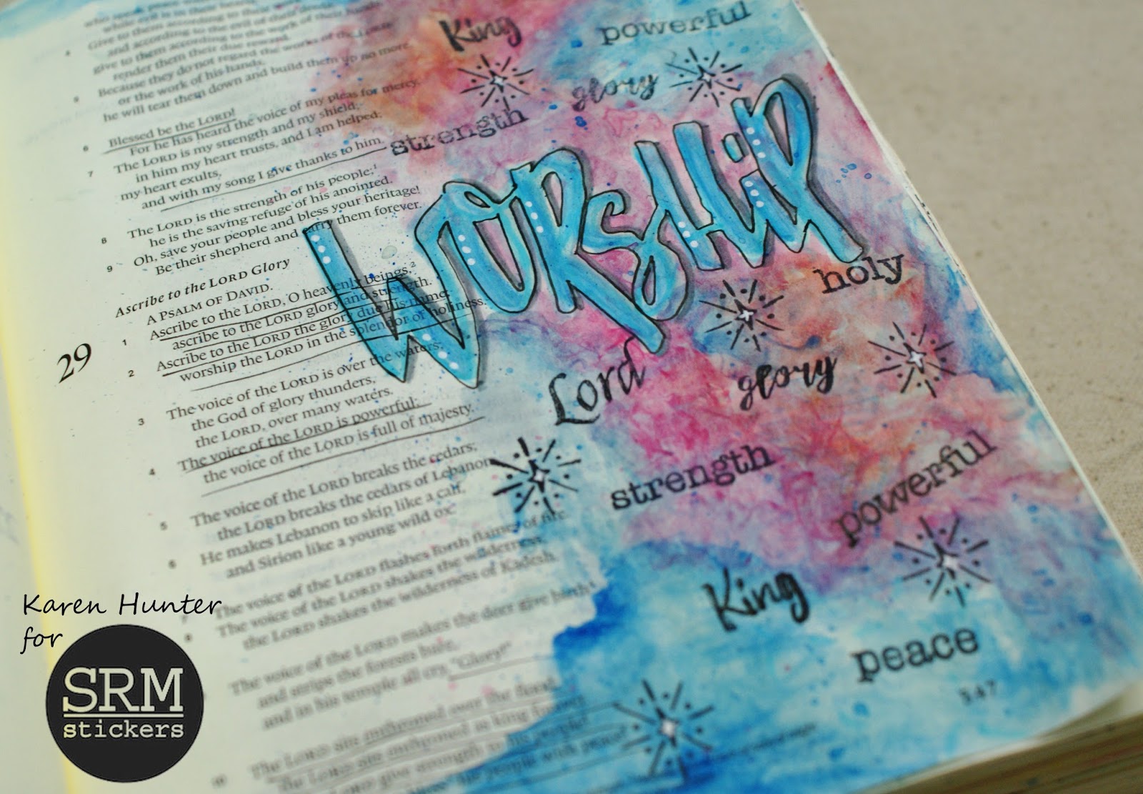 KarenScraps: Bible Journaling Worship & Praise