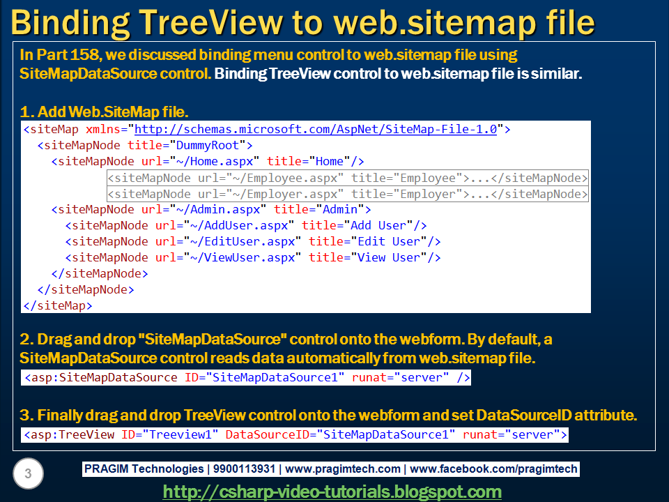 Sql Server Net And C Video Tutorial Binding Treeview Control To Websitemap File