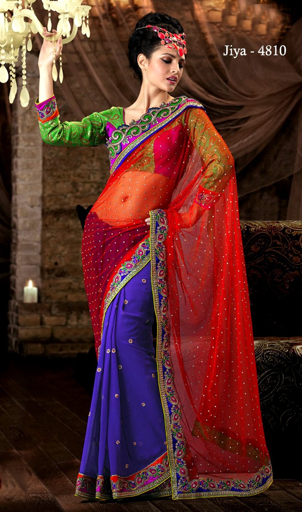 Jiyare Sarees Collection | Spring Saree Collection 2013 | Colorful ...