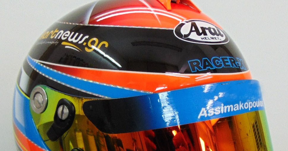 Hand Painted Helmets - Design your helmet today..!!: Arai Kart Helmet ...