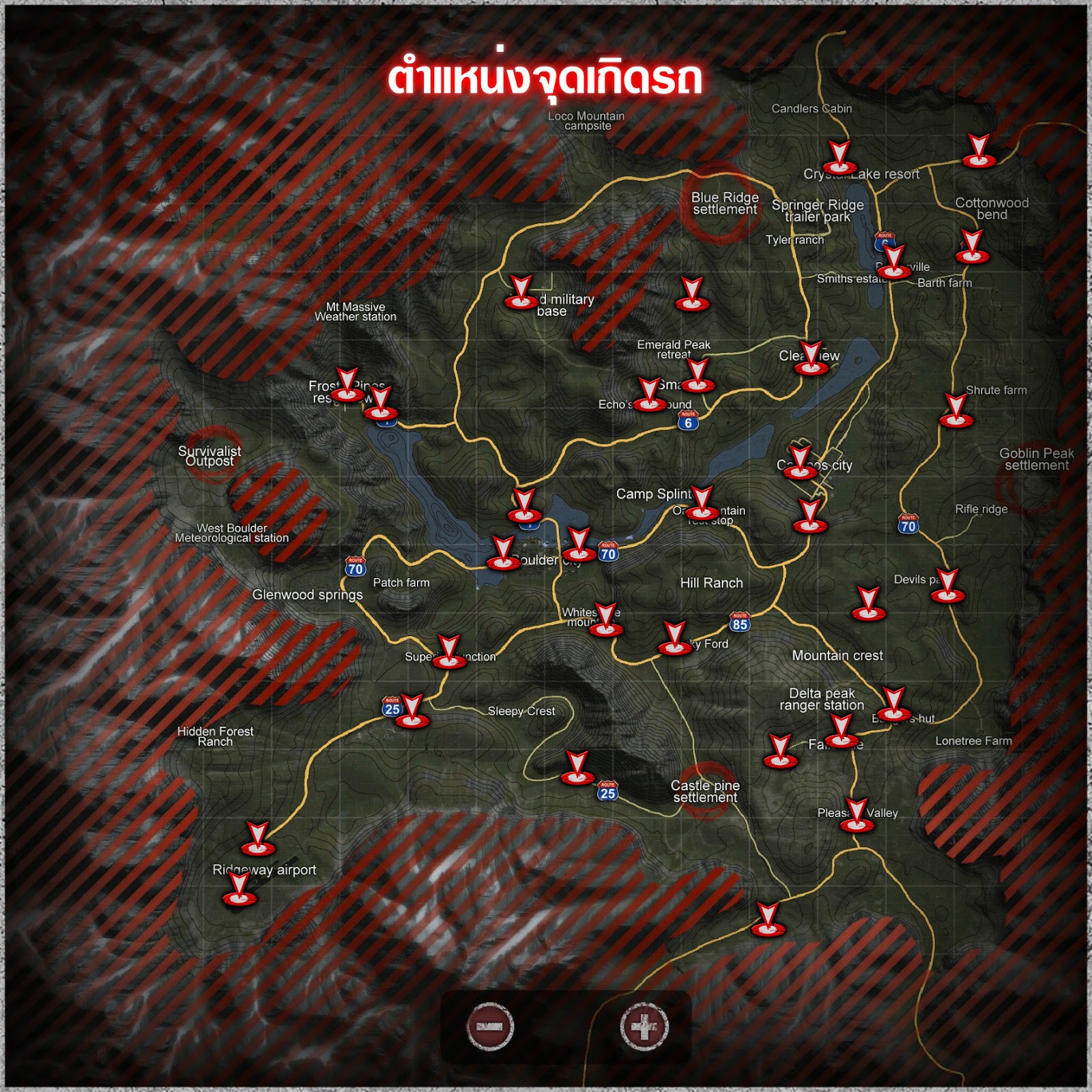 Map ~ Infestation Thailand