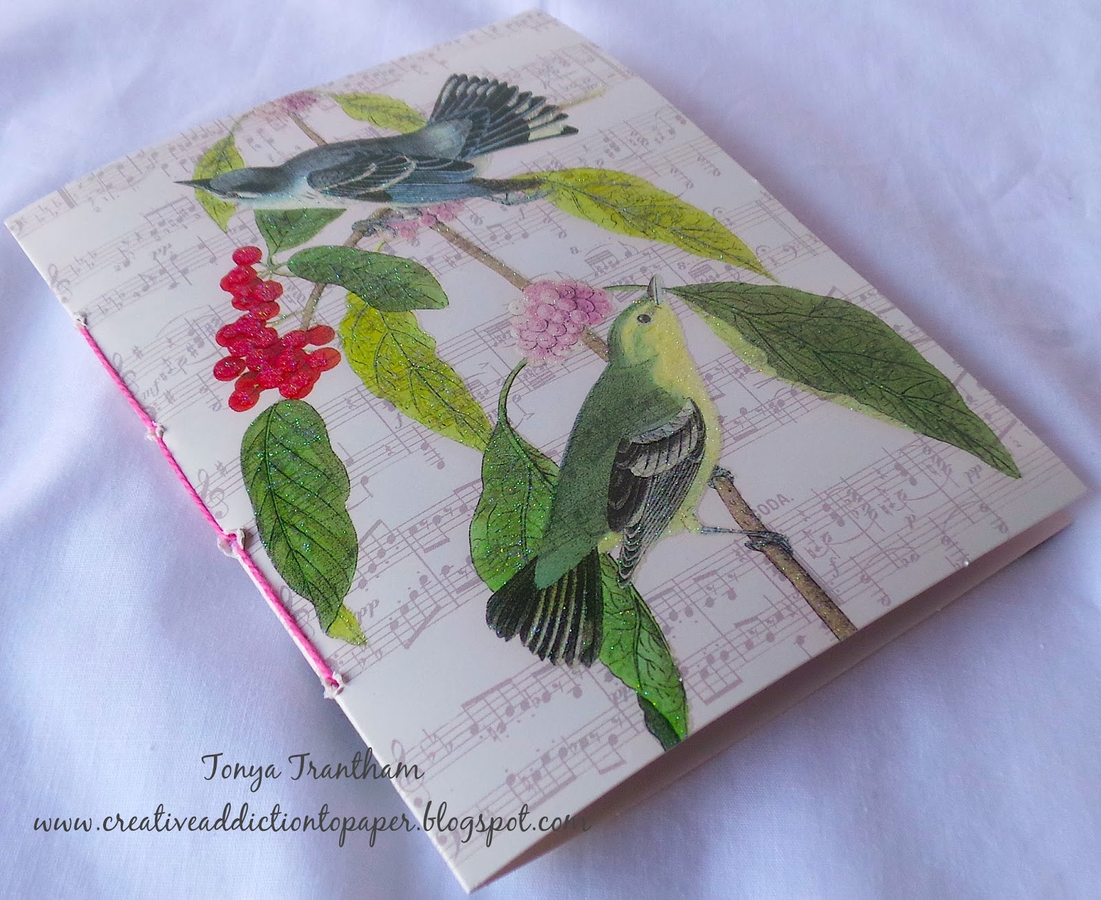 Creative Addiction to Paper: Basic How to on Stitching a Journal Together
