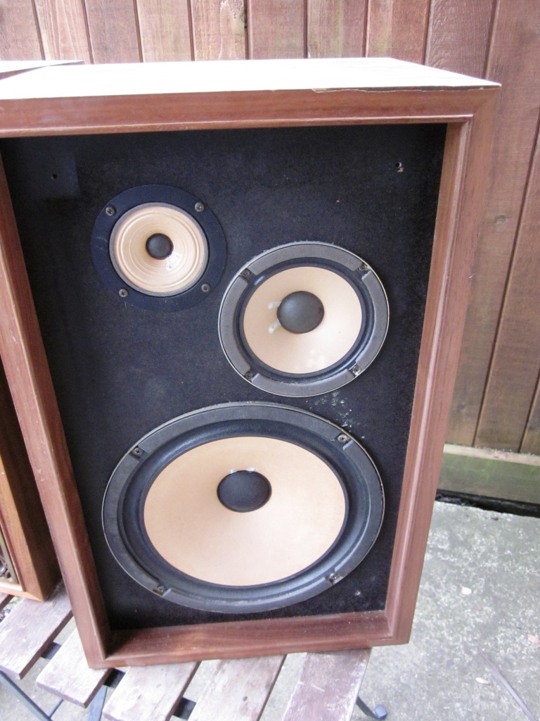 Speakerholic: Next open baffle project Akai SW-135 Speakers
