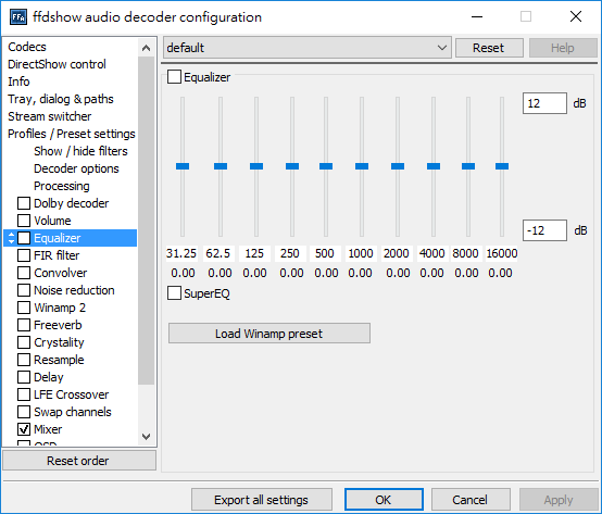 睇片研究所: ffdshow audio processor提高播放器音質