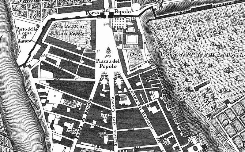 La basílica de Santa María del Pópolo en Roma