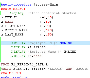 PeopleSoft DBA: SQR - Debug