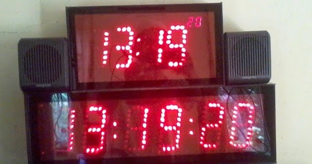 Membuat Jam digital dilengkapi tanggal / kalender dilengkapi source ...