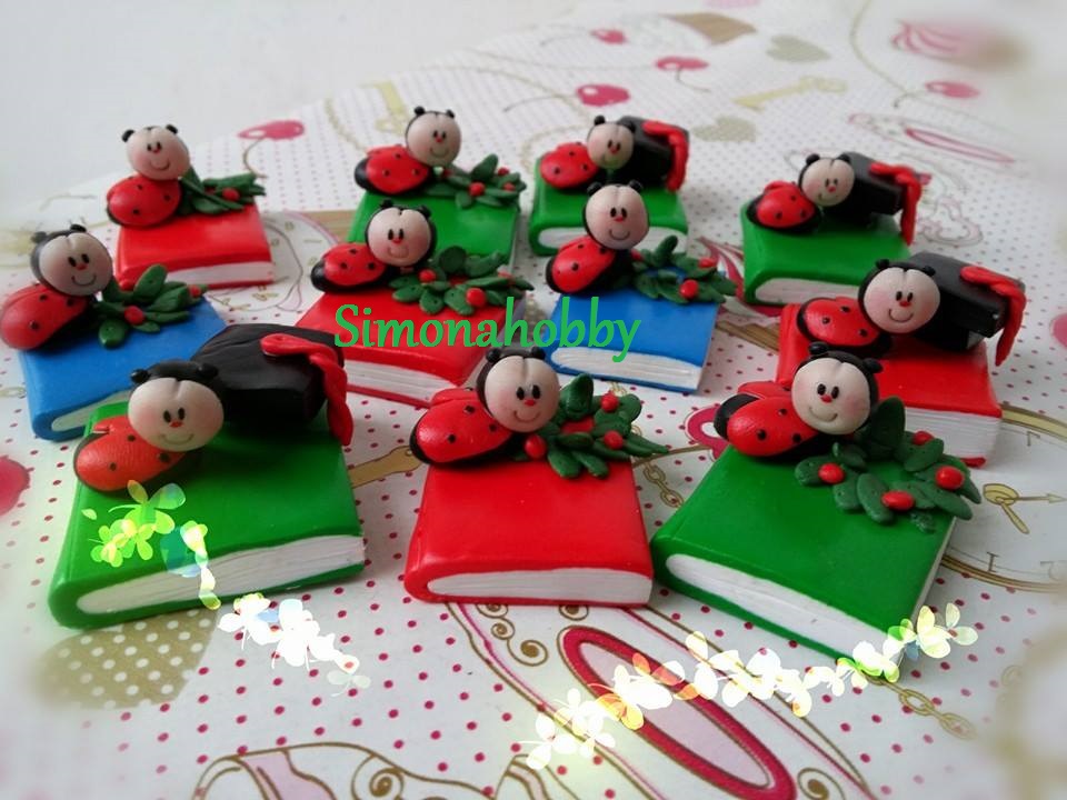 Simonahobby "fimo e non solo": bomboniere coccinelle laurea fimo