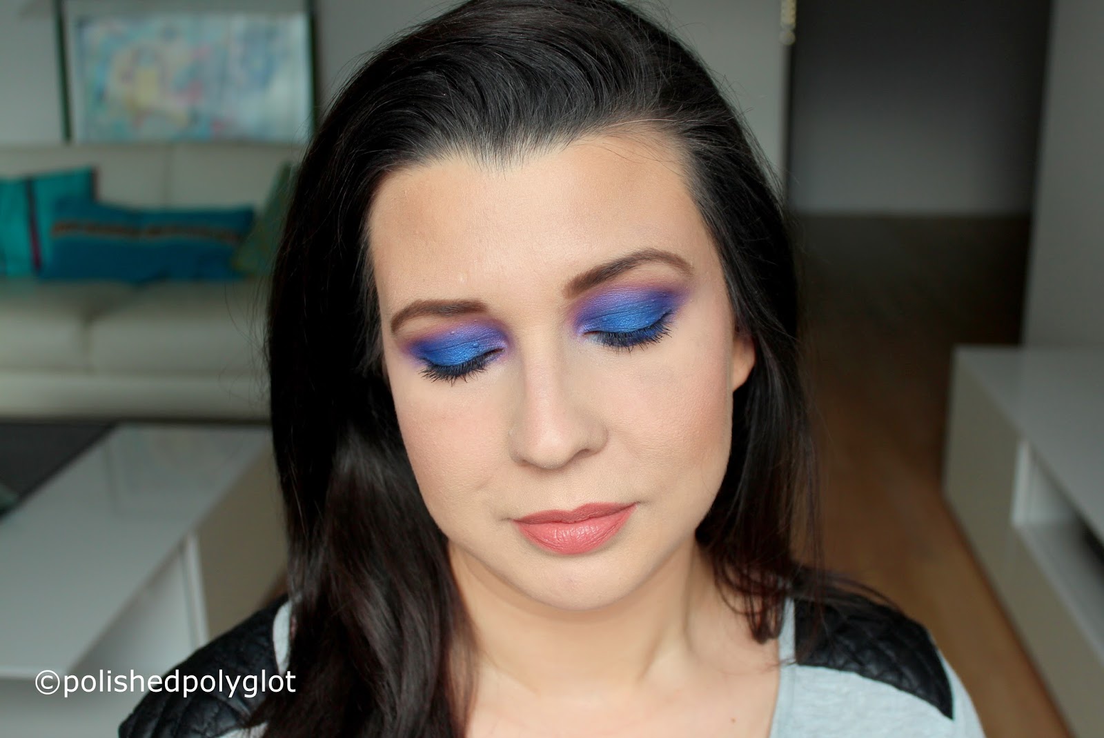 Makeup │ Electric look in Blue and Purple [Monday Shadow Challenge ...