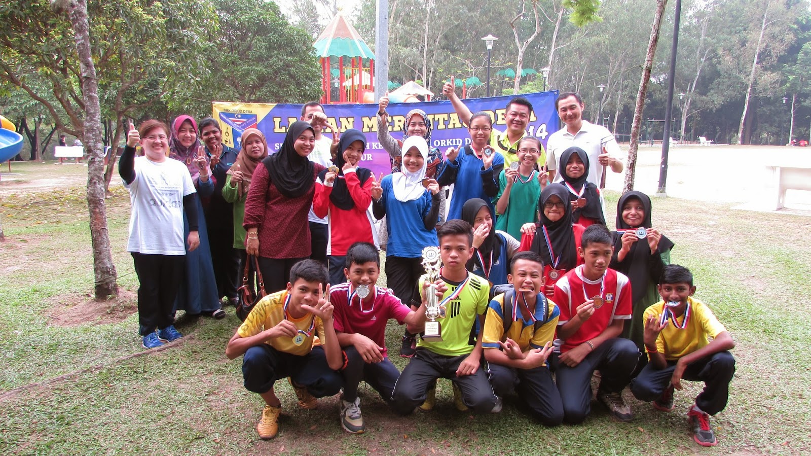 Blog Rasmi SMK Orkid Desa: ACARA MERENTAS DESA