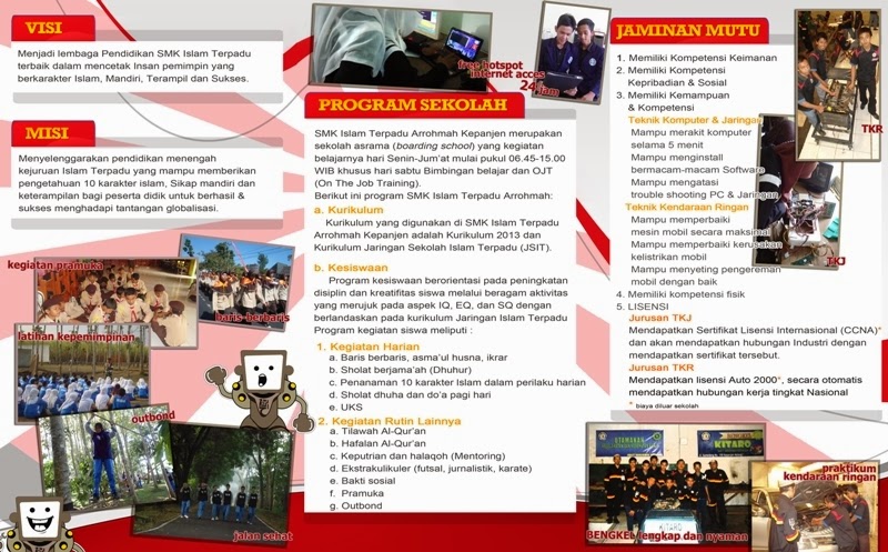 Desain Brosur PPDB ukuran A4 lipat 3 dua sisi | JASA DESAIN DAN CETAK