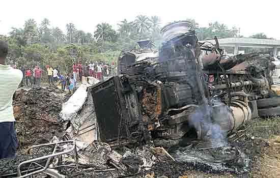 Horrific pictures of the fuel tanker explosion in Rivers State