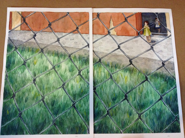 Painting a Double Page Spread