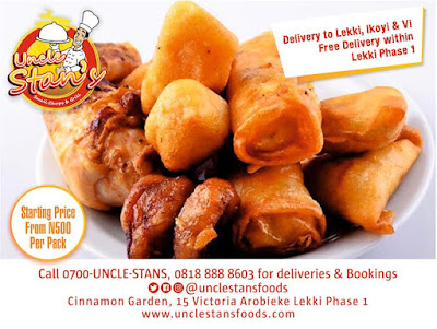 Uncle Stan's Small Chops now in Lekki Phase 1