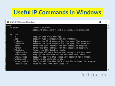 Some Useful IP Commands in windows