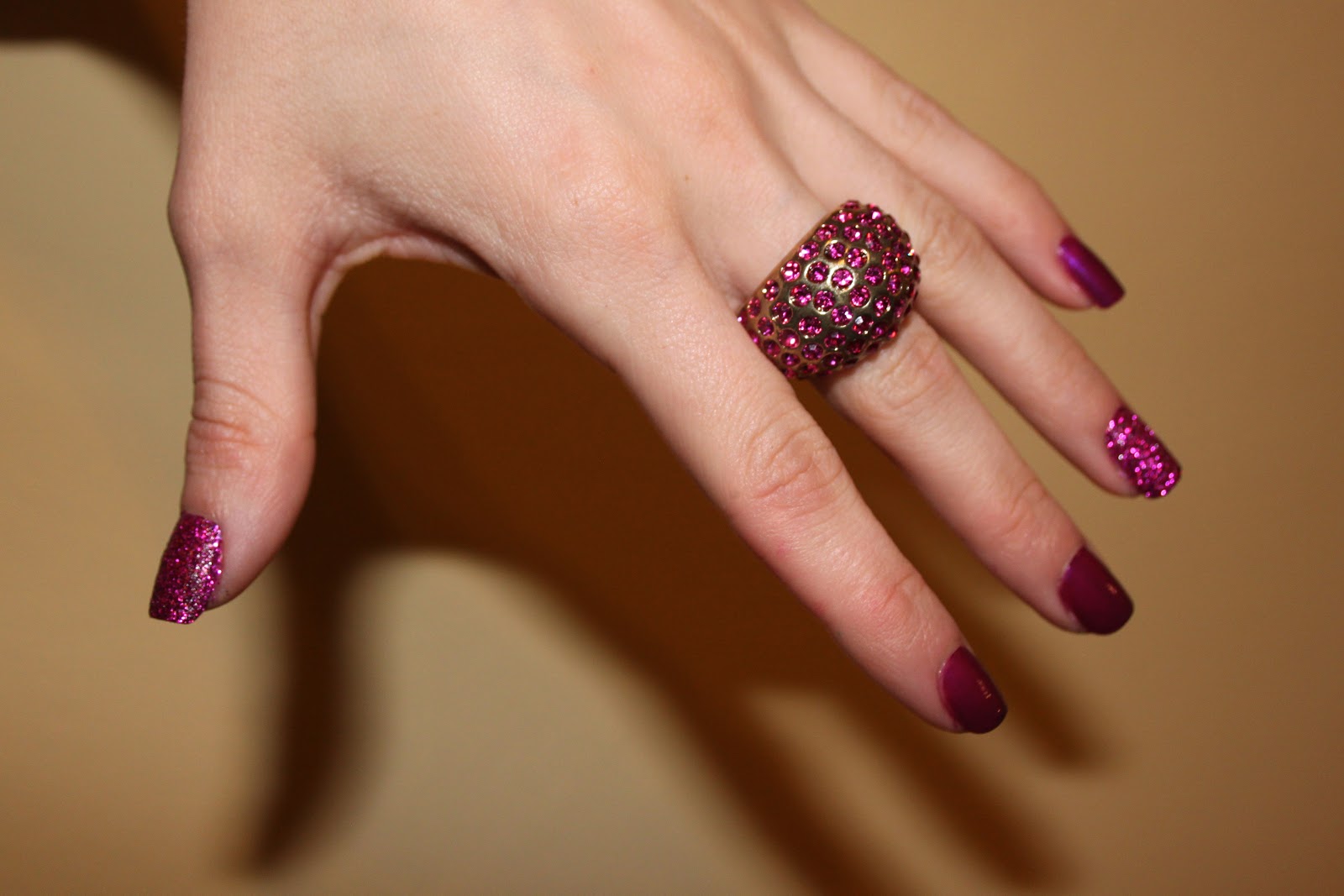 Las cositas de Jessika: Uñas de purpurina rosa