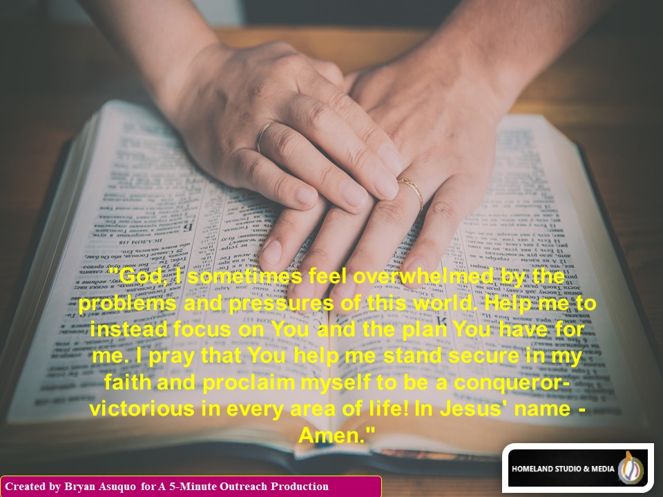 A 5-MINUTE OUTREACH: prayer