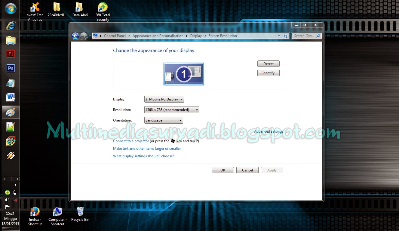 Cara Menghapus Layar Display ke2 | Belajar Tentang Multimedia