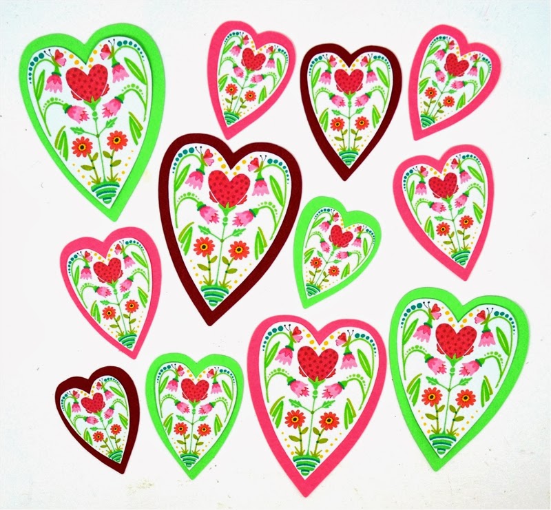 Capadia Designs: Heart Card with a Dozen Variations