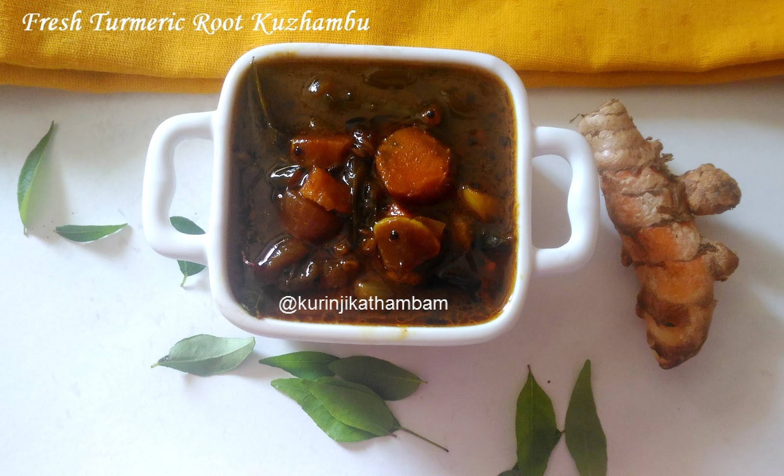 Fresh Turmeric Root Kuzhambu / Manjal Kizhangu Kuzhambu | Fresh ...