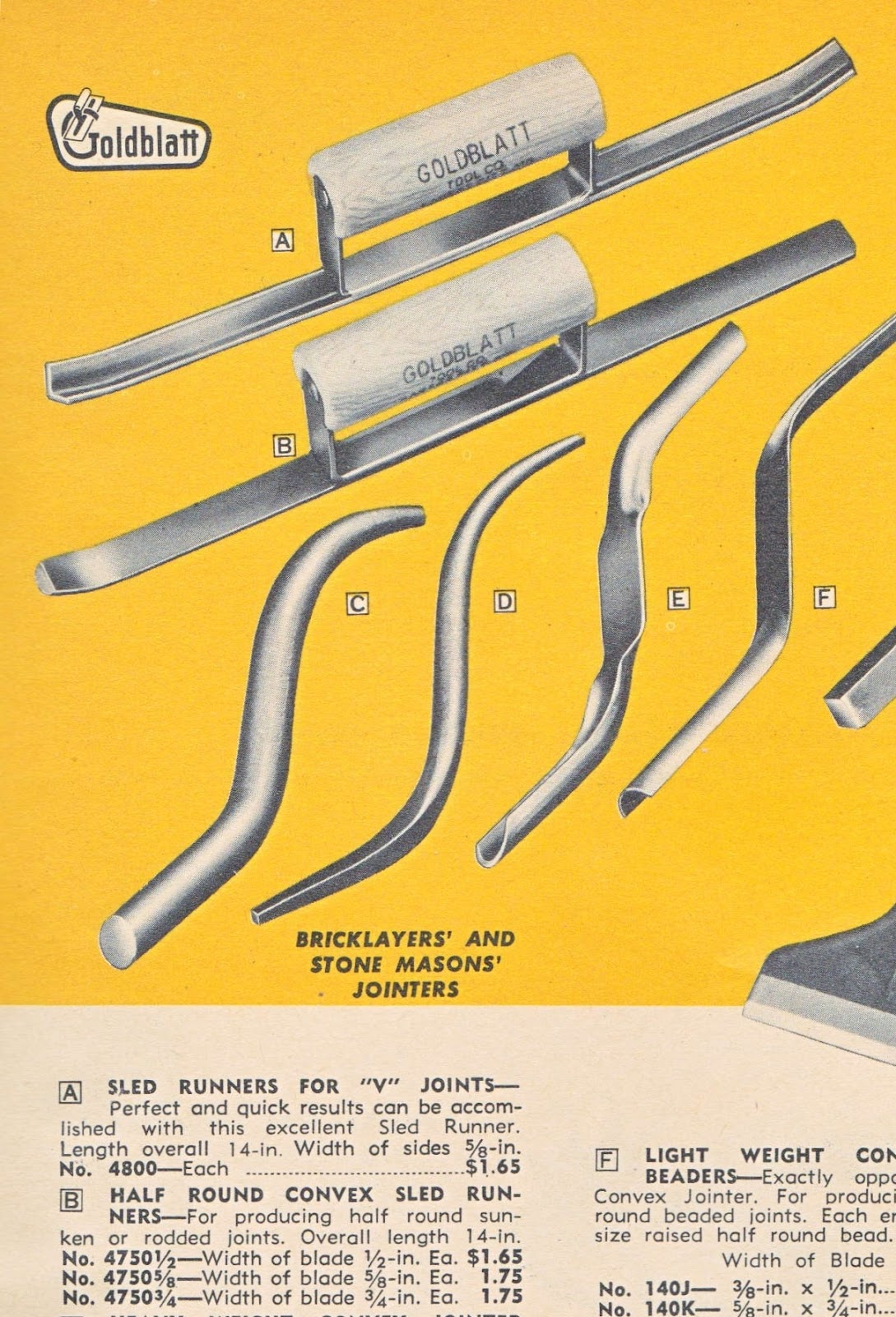 Trowel and Masonry Tool Collector Resource : The Sled Runner