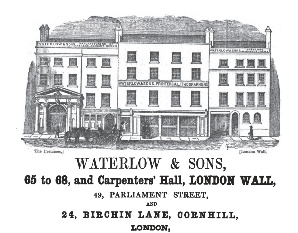 Sterling Numismática: WATERLOW & SONS