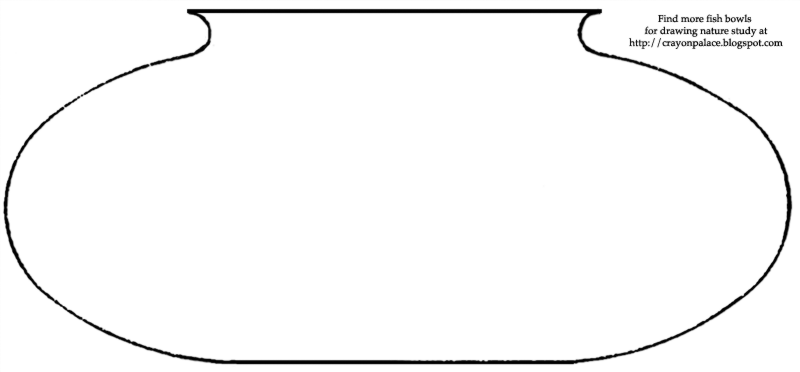 Crayon Palace: Three different fish bowl stencils