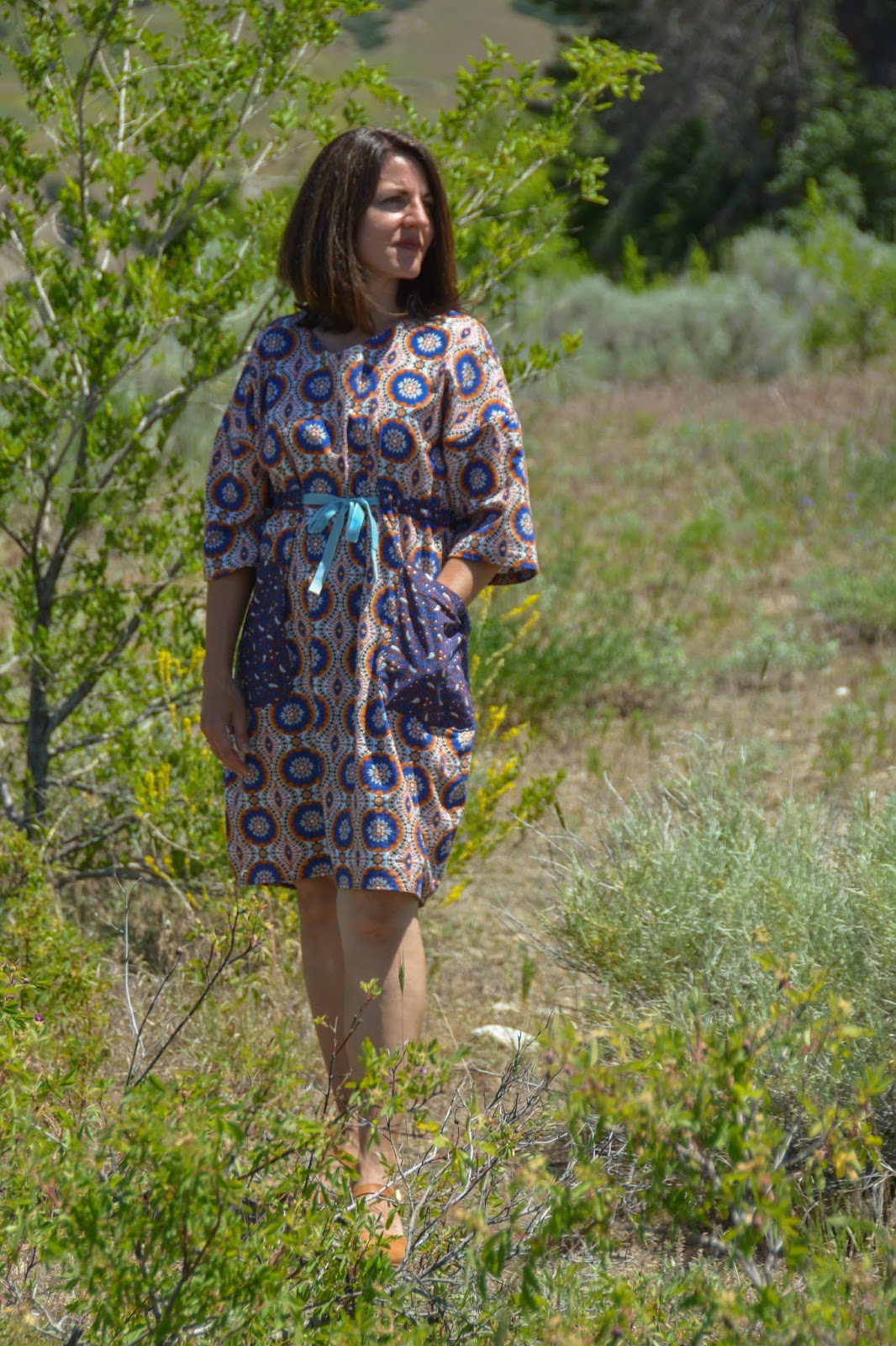 Aesthetic Nest: Sewing: Boho Drawstring Dress from Burda