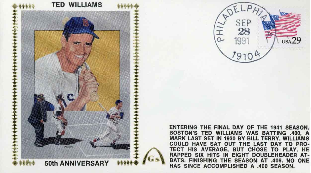 Baseball Stamps & Postmarks: Ted Williams