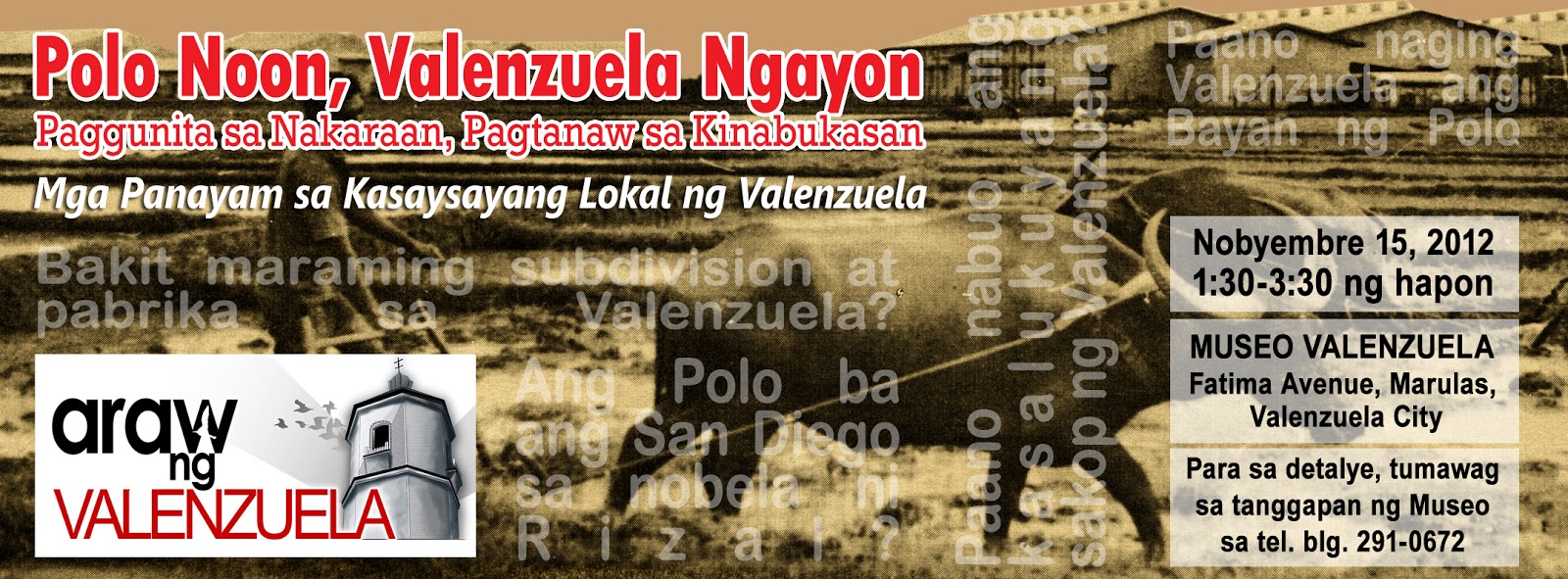 Museo Valenzuela: NOBYEMBRE 12 BILANG "ARAW NG VALENZUELA"