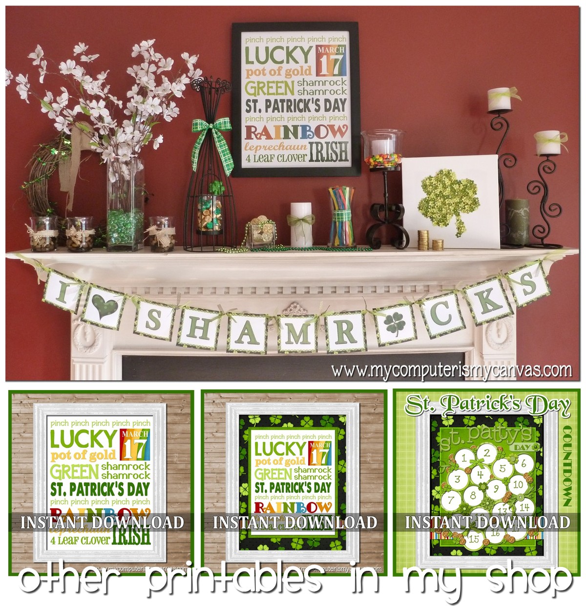 {FREEBIES} March Menu Planner & Calendar - My Computer is My Canvas